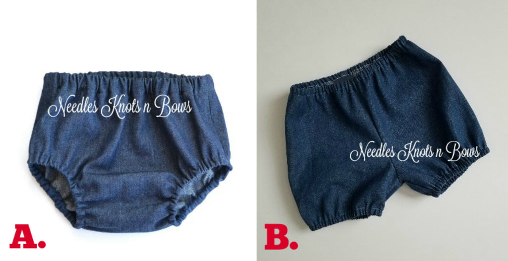 Baby Toddler Denim Diaper Cover – Needles Knots n Bows