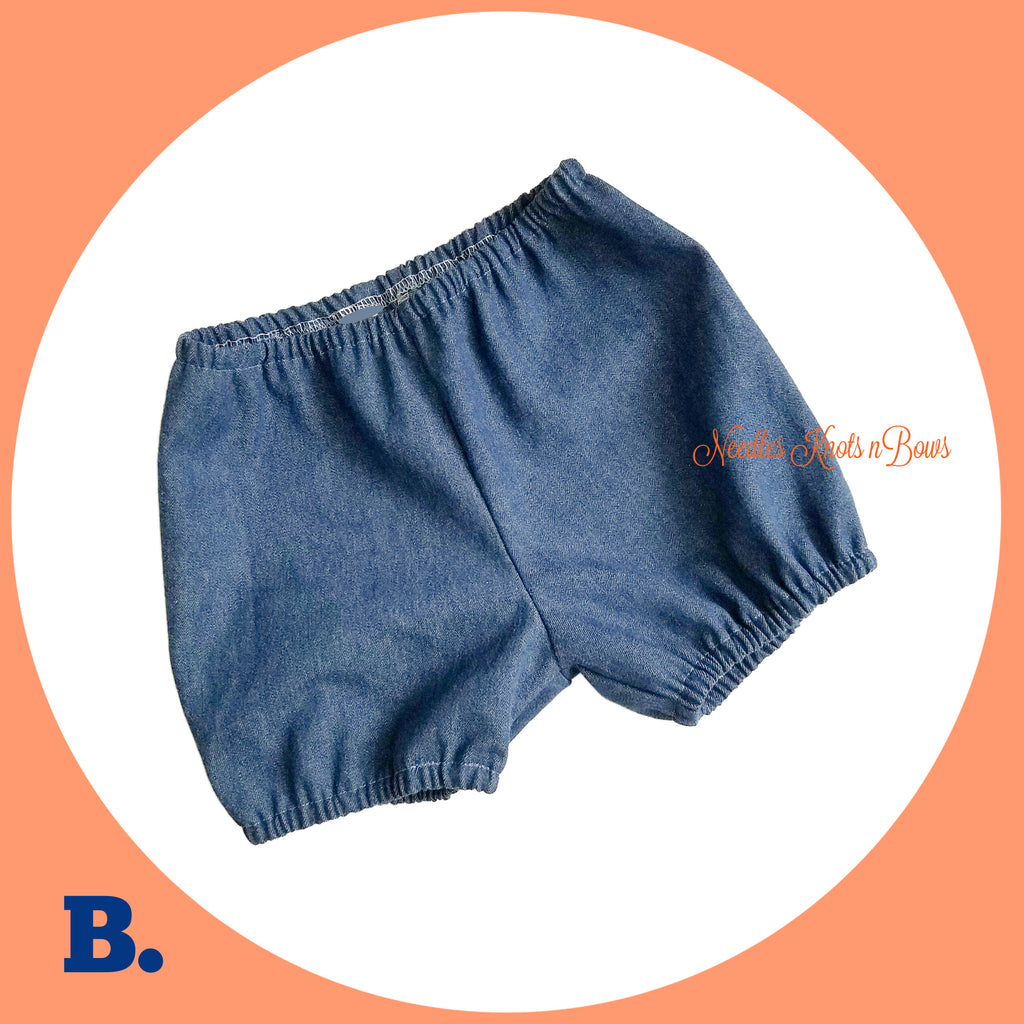 Baby Toddler Denim Diaper Cover – Needles Knots n Bows