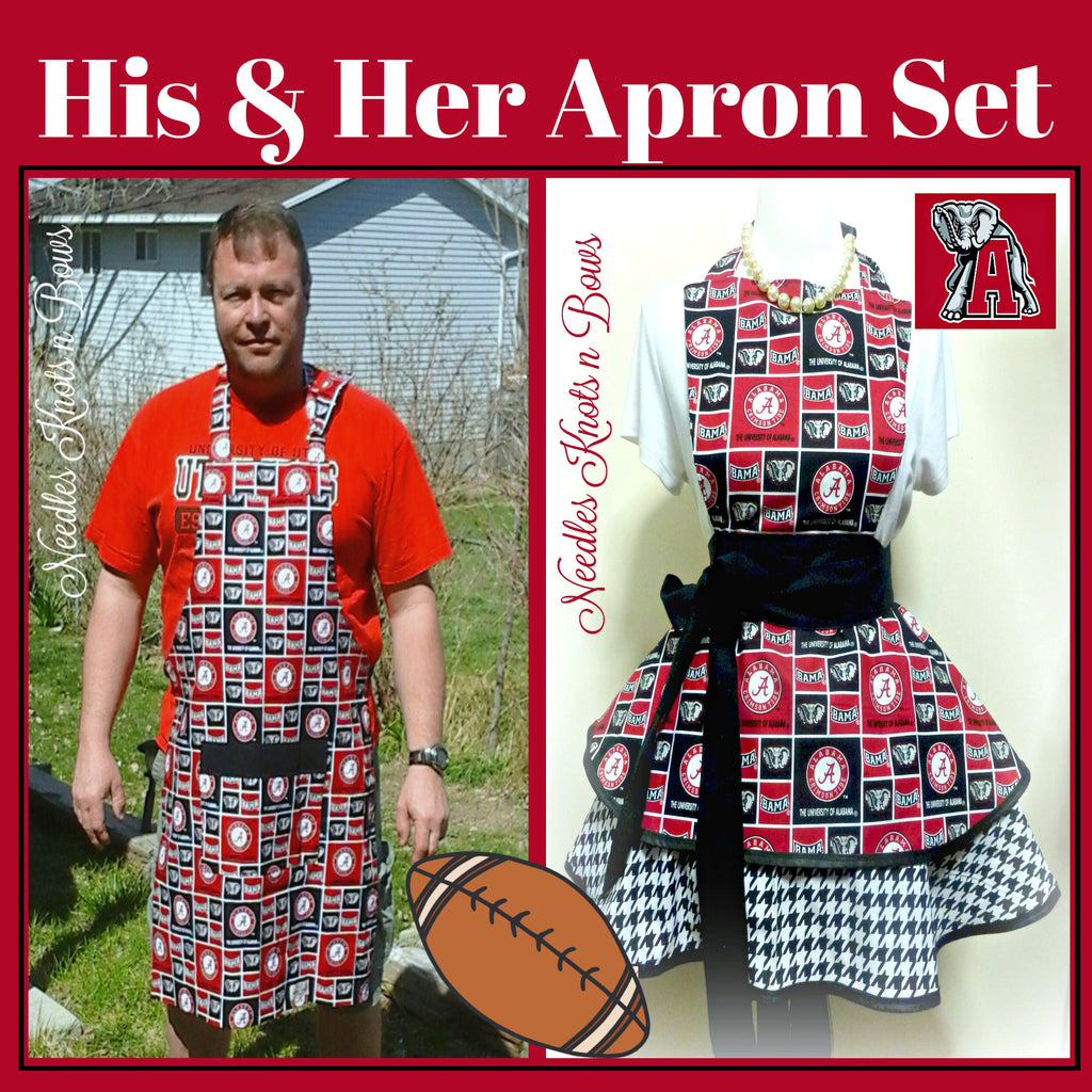 Womens University of Alabama Crimson Tide Apron with Pocket – Needles ...
