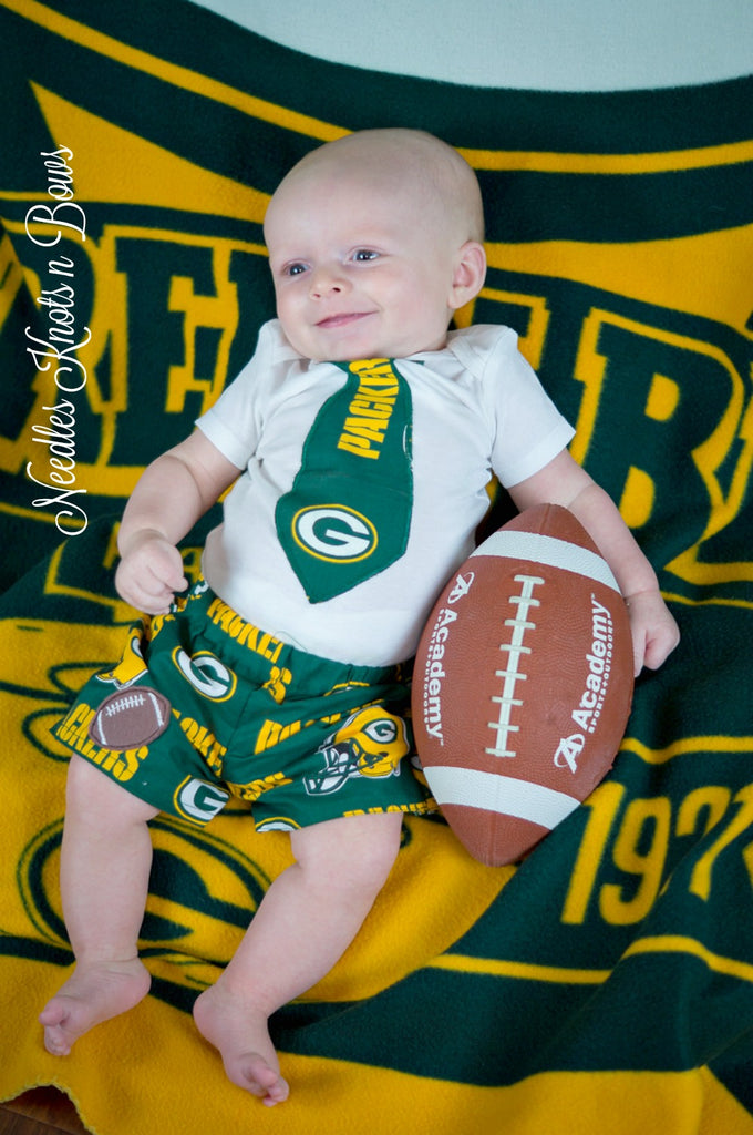 Boys Green Bay Packers Outfit, Baby Boys Football Outfit, Game Day ...