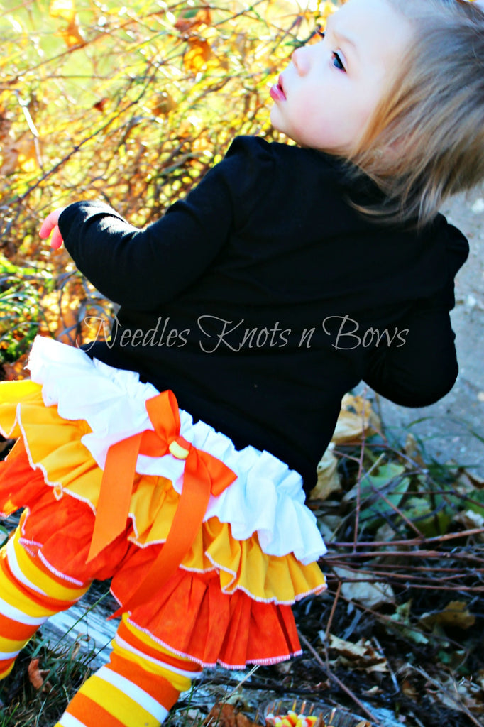 Candy Corn Bloomers, Baby Toddler Fall Halloween Bloomers – Needles ...