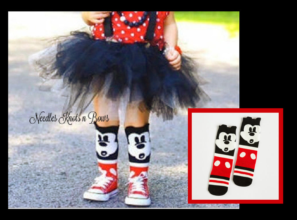 Kids Mickey Mouse Socks, Boys, Girls – Needles Knots n Bows