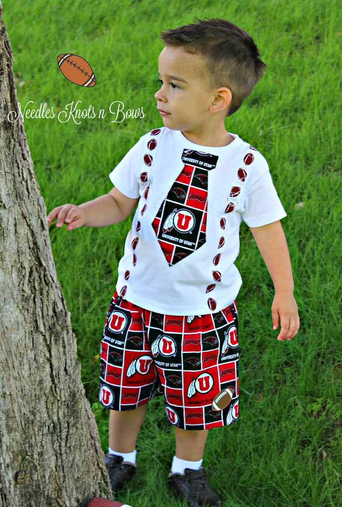 Boys University of Utah Outfit, Baby Boys Utah Utes Outfit, Game Day ...